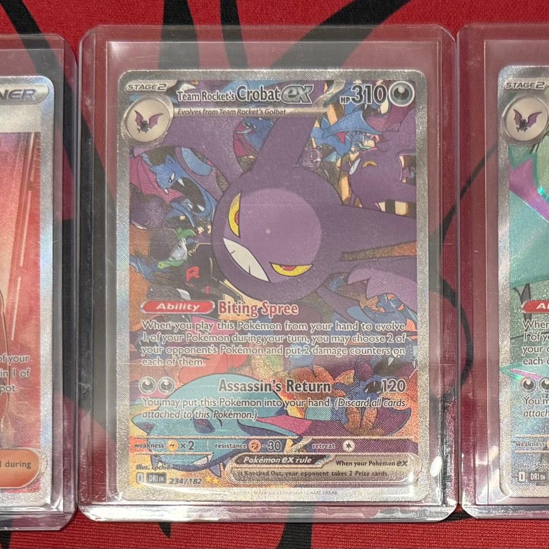 [English 美版] ptcg 火箭兵團 叉字蝠 sar sir Team Rocket's Crobat ex SIR ...