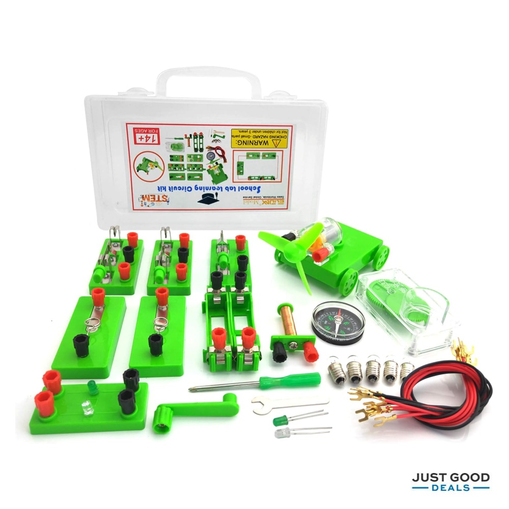 EUDAX Physics Science Lab Learning Circuit kit,Electricity Experiment Set,Building Circuits for ...