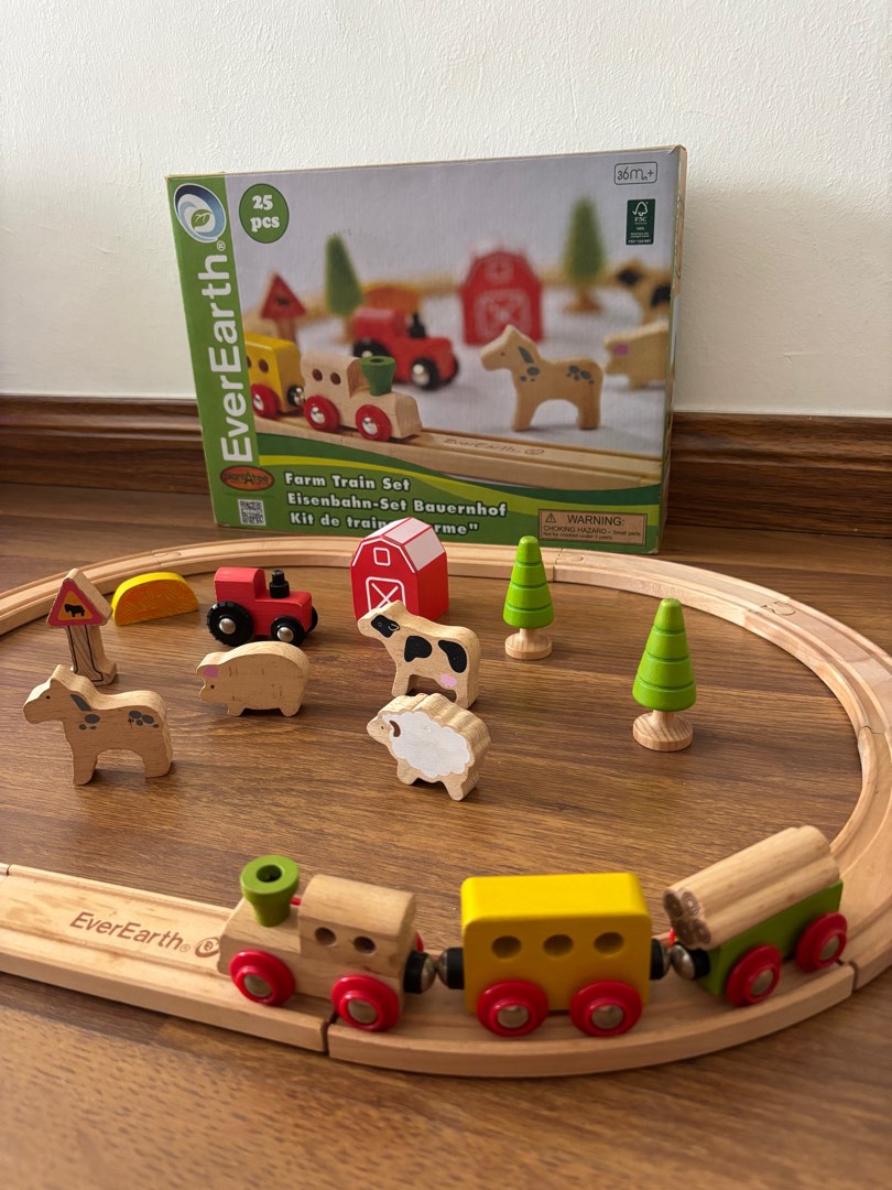 EverEarth Farm Train Set, Hobbies & Toys, Toys & Games on Carousell
