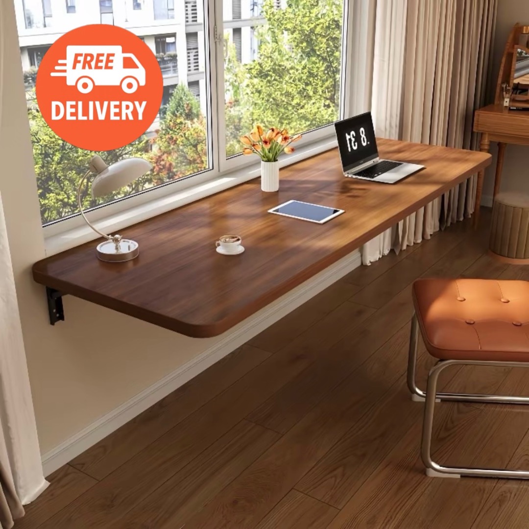 [FREE DELIVERY] Wall Mounted Work Desk | Foldable Wall Study Desk ...