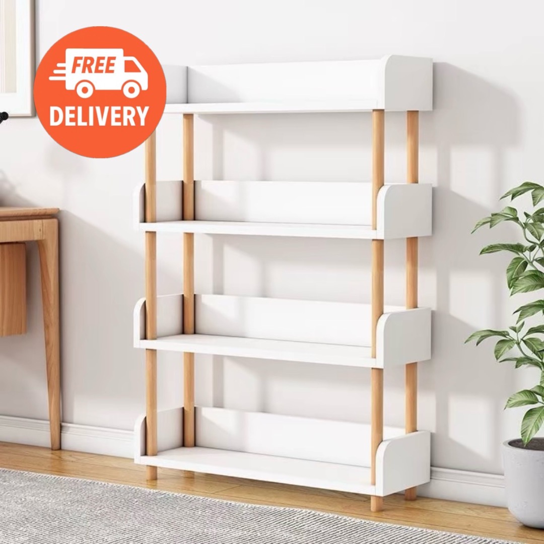 [FREE DELIVERY] White Display Bookshelf Rack | Multi-Tier Plant Display ...