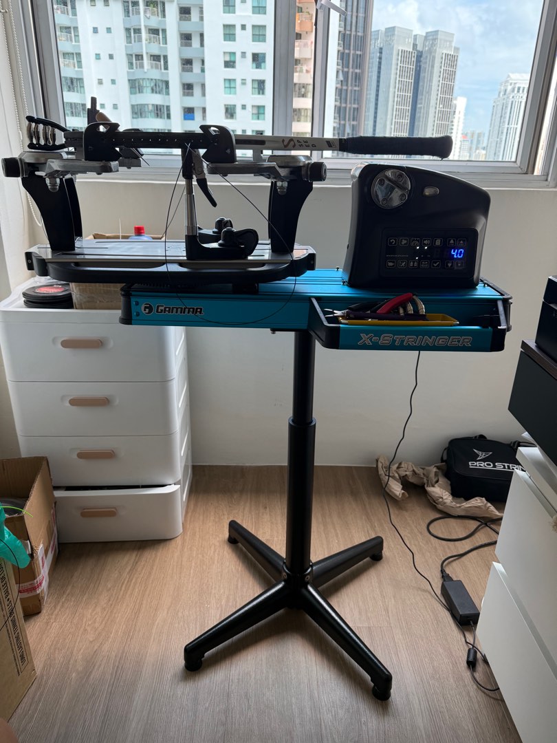 Gamma X-ELS Stringing Machine, Sports Equipment, Sports & Games, Racket ...