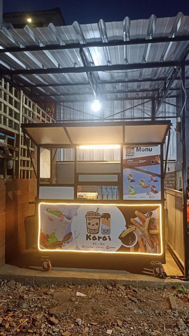 Gerobak Usaha Modifikasi + Bonus Meja & Terpal (Second), Pekerjaan ...