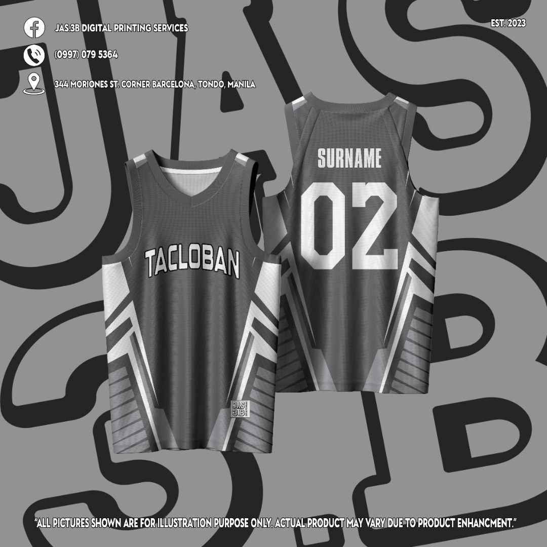 GRAY DESIGN FULL SUBLIMATION UPPER NBA CUT JERSEY, Men's Fashion ...