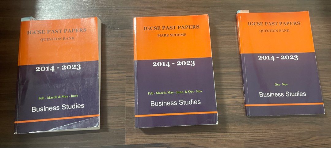IGCSE Cambridge past paper books (like the ones shown in images listed ...