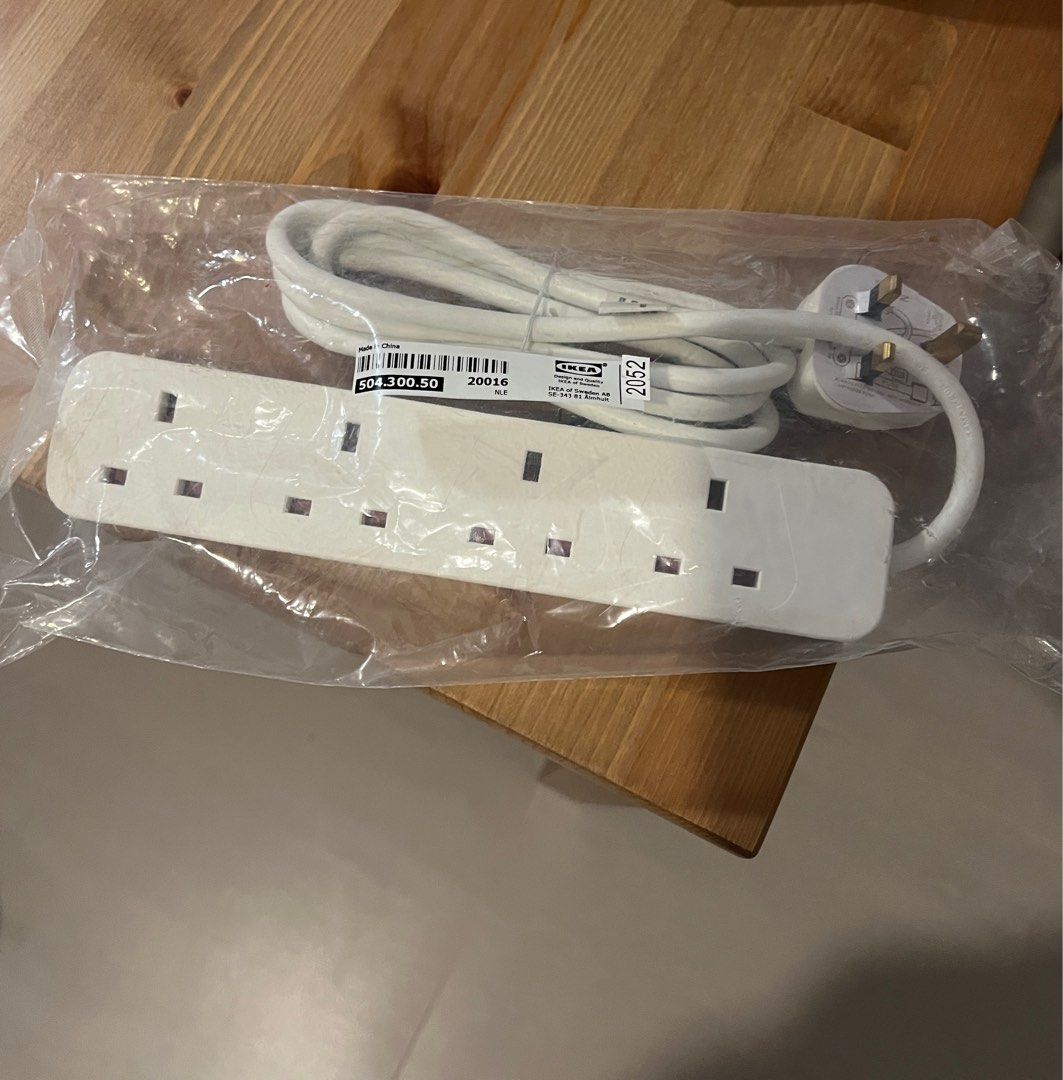 IKEA KOPPLA Extension, TV & Home Appliances, Electrical, Adaptors ...