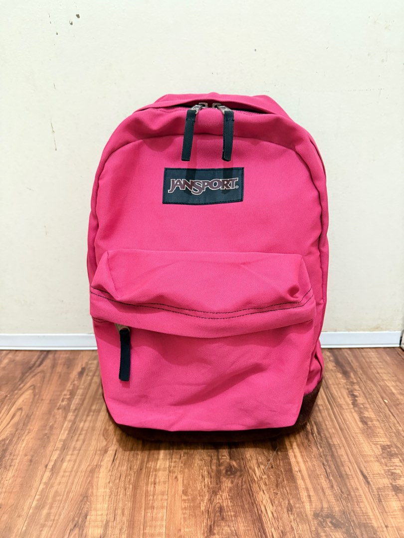 JANSPORT HOT PINK, Women's Fashion, Bags & Wallets, Backpacks on Carousell