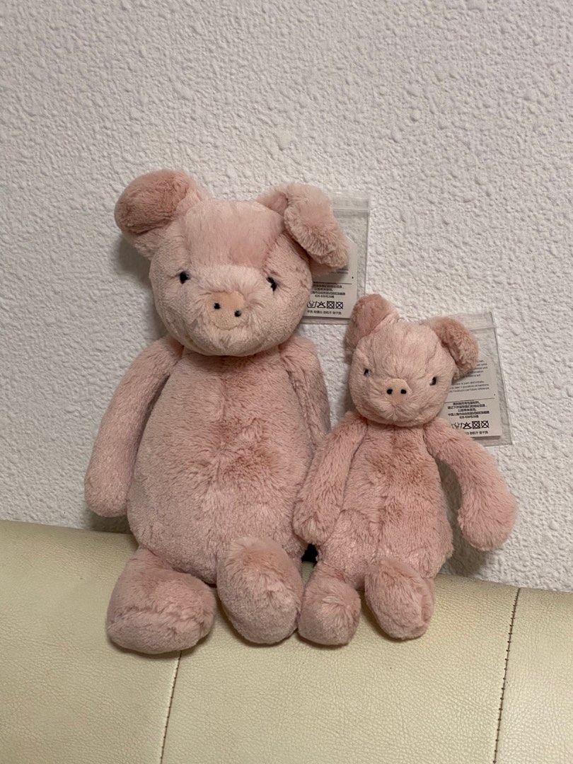 Jellycat Bashful Pig Medium and Small, Hobbies & Toys, Toys & Games on ...