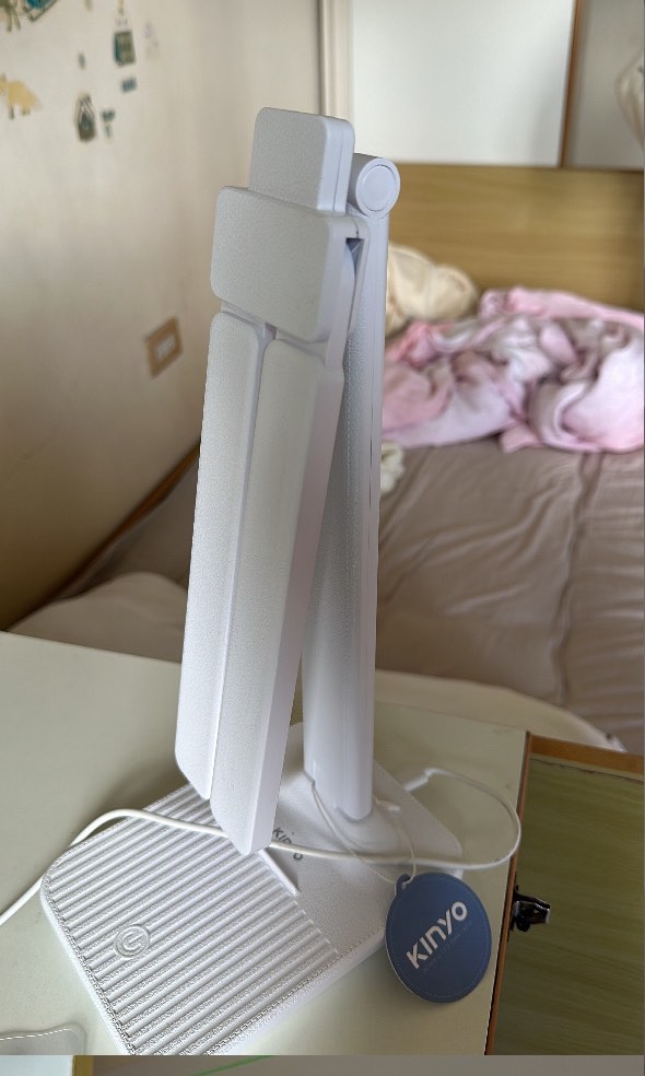 KINYO 雙燈頭折疊LED檯燈 type-c/USB檯燈PLED-4180, 家具及居家用品, 燈飾及風扇, 燈飾在旋轉拍賣