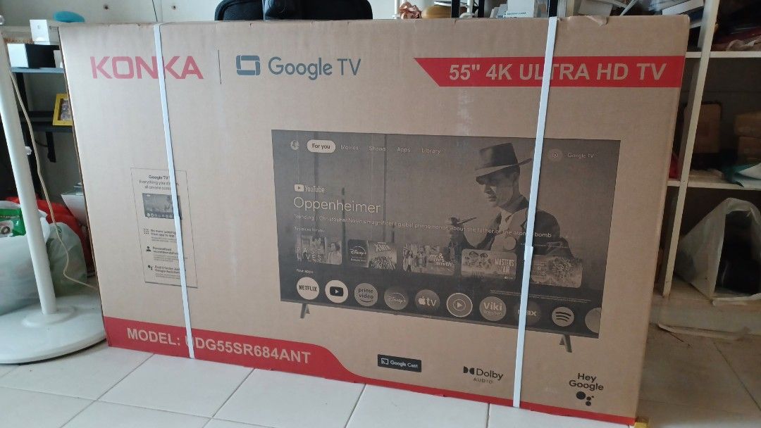 KONKA 55" 4K UHD SMART GOOGLE TV., TV & Home Appliances, TV ...