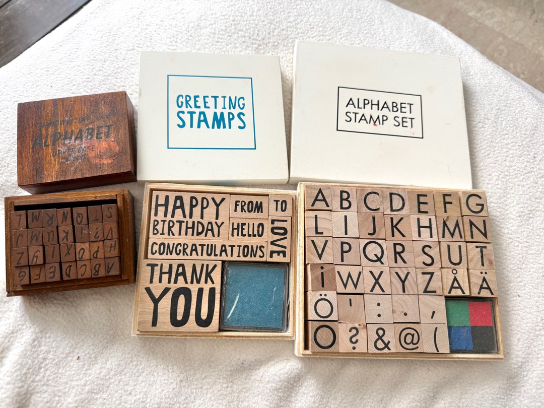 Lettering Stamps, Hobbies & Toys, Stationery & Craft, Craft Supplies ...