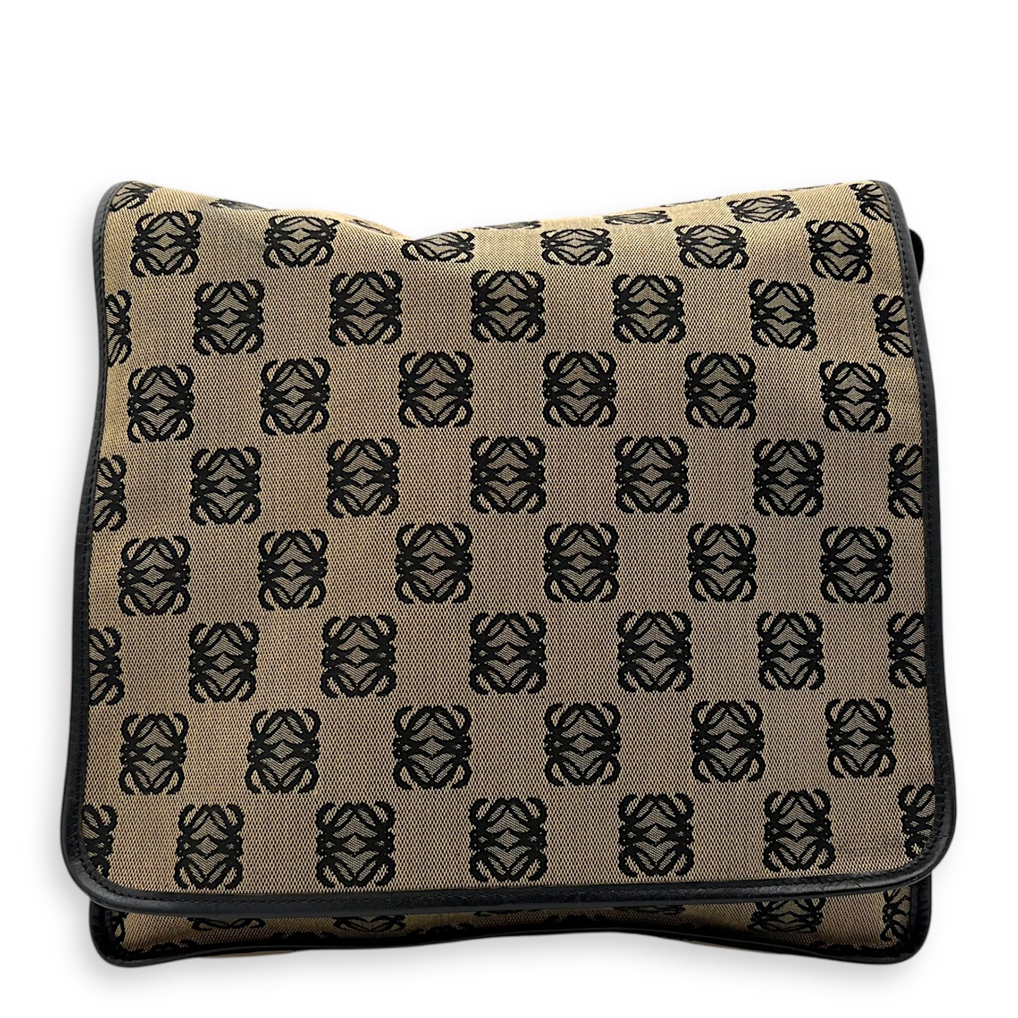 Loewe Anagram Crossbody Bag Brown in Jacquard, Silver hardware, Luxury, Bags & Wallets on Carousell