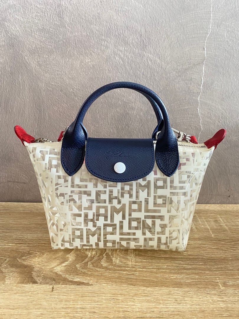 Longchamp tas wanita le pliage mini transparent original | tas ...