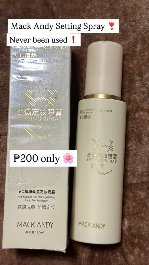 Mack Andy Setting Spray, Beauty & Personal Care, Face, Makeup on Carousell