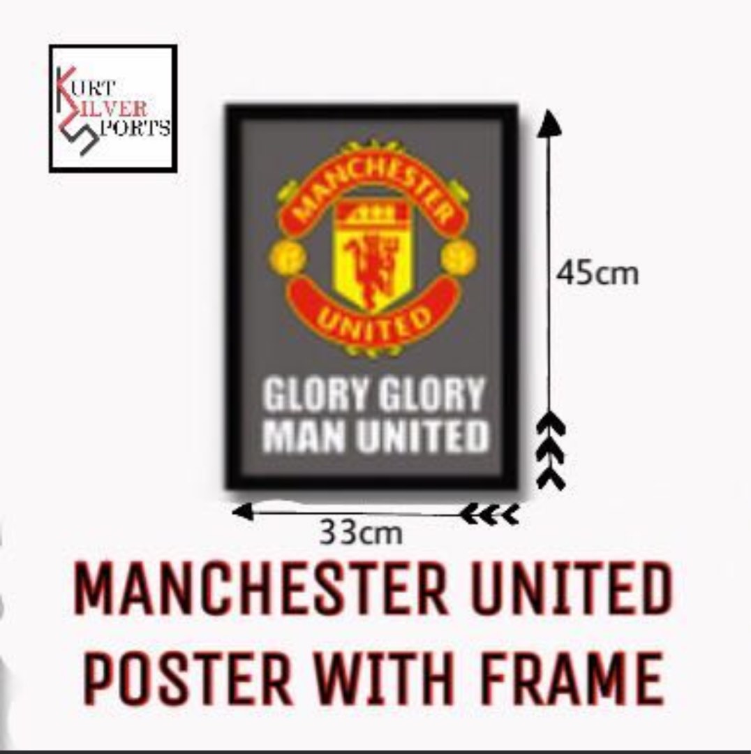 Manchester United poster frame, Furniture & Home Living, Home Decor ...