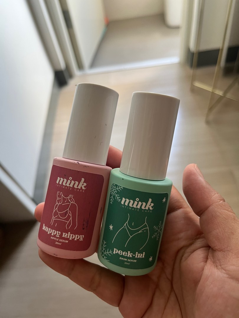 Mink peekini happy nippy serum bundle, Beauty & Personal Care, Bath & Body, Body Care on Carousell