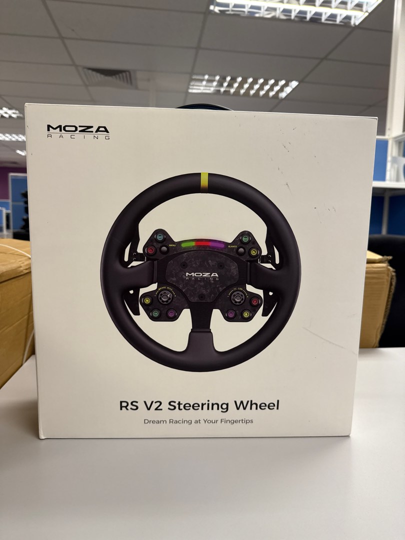 MOZA RACING RS V2 STEERING WHEEL, Video Gaming, Gaming Accessories ...