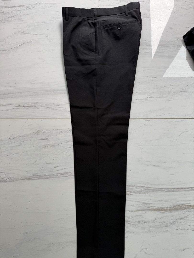 M&S Black Pants, Men's Fashion, Bottoms, Trousers on Carousell