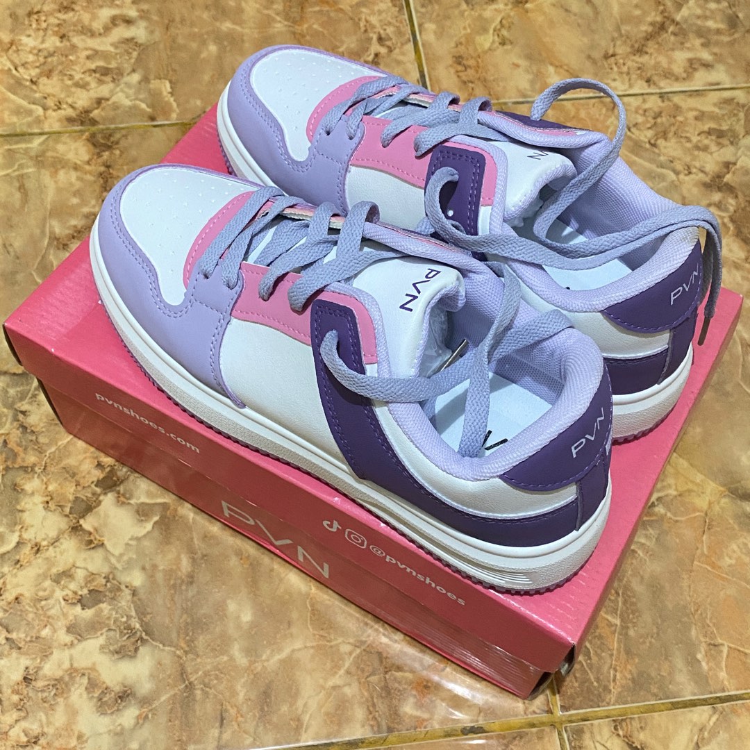 [NEW] PVN Shoes Suzy Sepatu Sneakers Bubble Gum, Fesyen Wanita, Sepatu ...