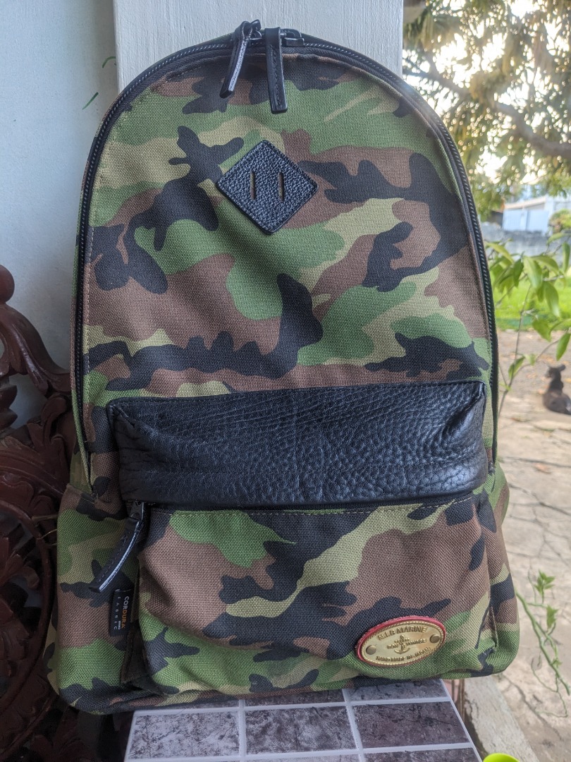 NIB Marine x Beam Lights Camouflage Backpack Bag Handmade in Japan, Men's Fashion, Bags ...