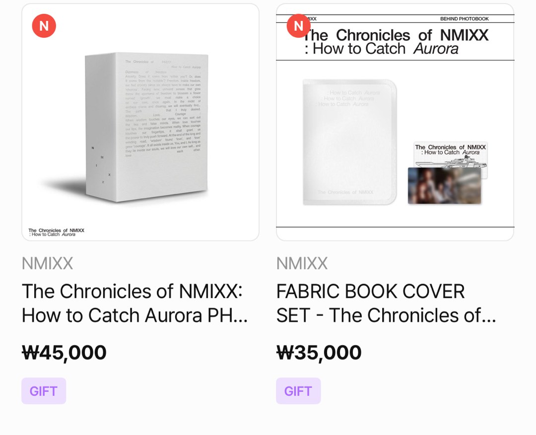NMIXX The Chronicles Of NMIXX : How To Catch Aurora Photobook & MD Goods, Hobbies & Toys ...
