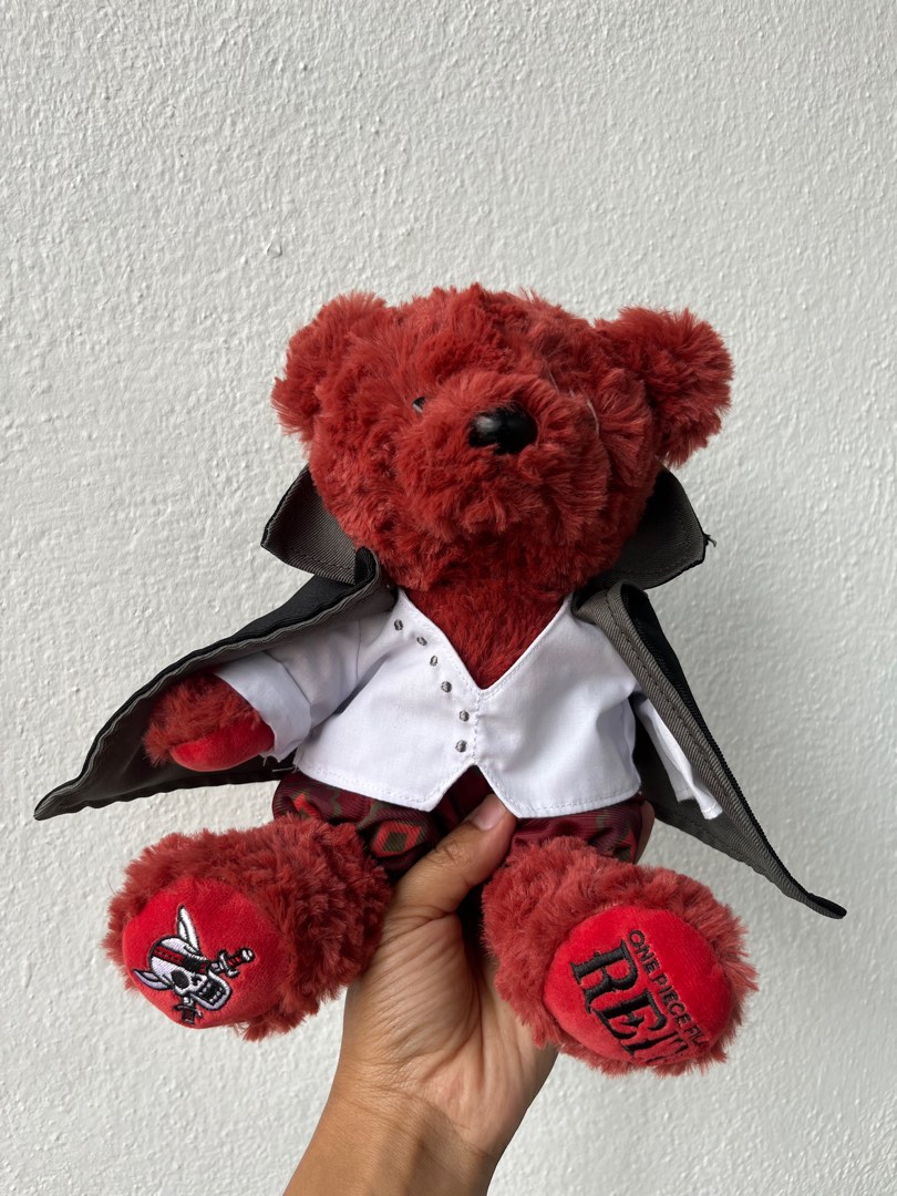 One Piece Red Shanks Bear Plush, Hobbies & Toys, Toys & Games on Carousell