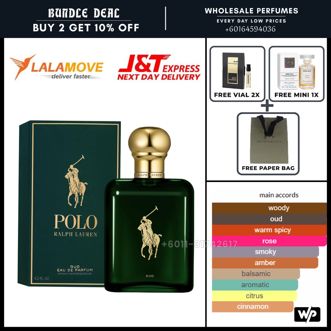 [ORIGINAL] RALPH LAUREN POLO OUD EDP 125ML FOR MEN, Beauty & Personal ...
