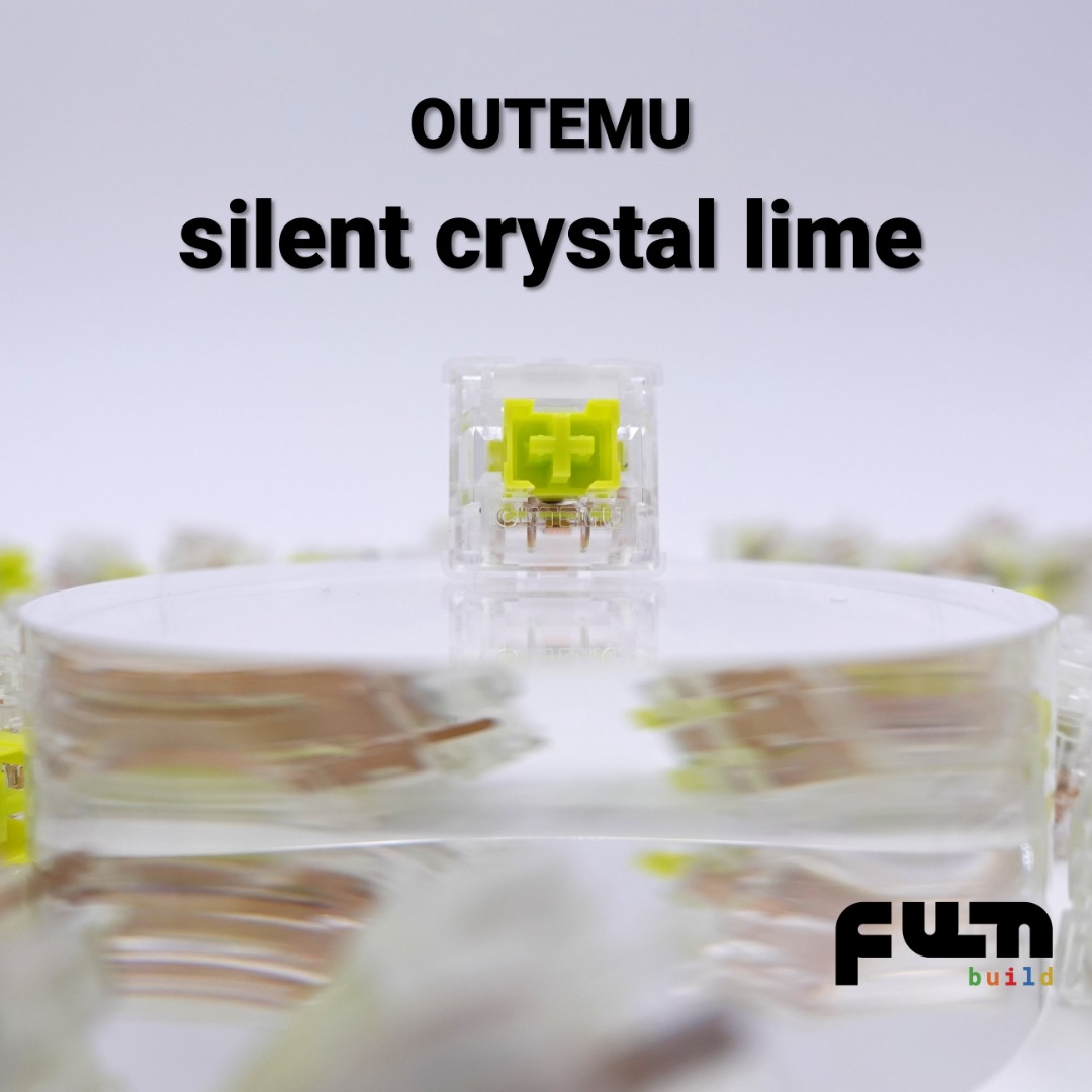 OUTEMU Crystal Lime Silent Tactile Switch for Mechanical Keyboards ...
