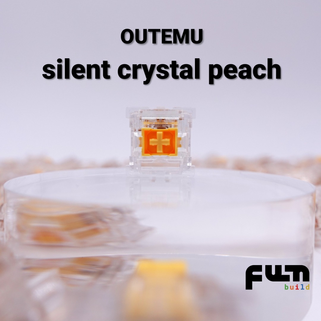 OUTEMU Crystal Peach Silent Linear Switch for Mechanical Keyboards ...