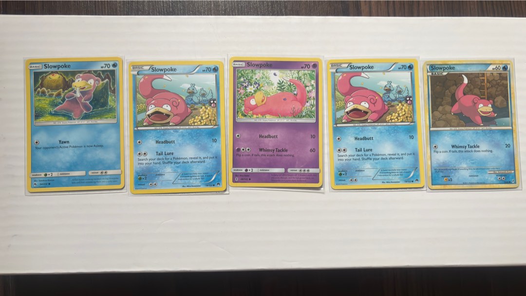 Pokemon slowpoke tcg cards, Hobbies & Toys, Toys & Games on Carousell
