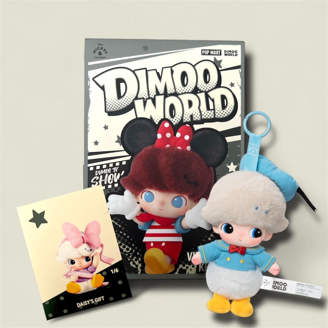 Popmart Dimoo World - Daisy's Gift Plush Keychain, Hobbies & Toys, Toys ...