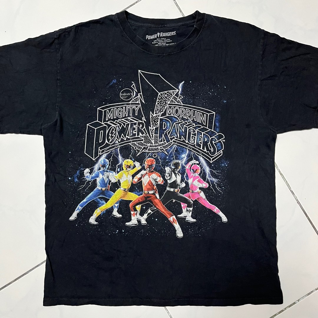 Power Rangers Shirt, Men's Fashion, Tops & Sets, Tshirts & Polo Shirts ...