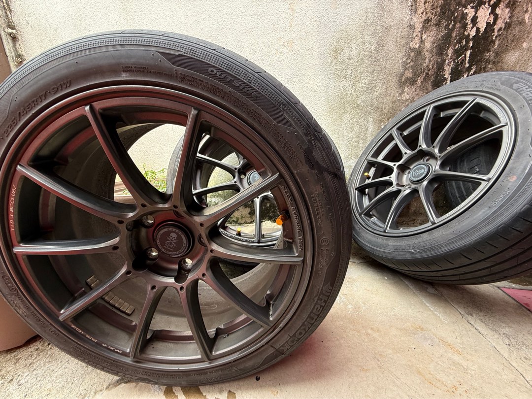 Raxer RP10X 17inc(Rim + tyre) Hankook Ventus Prime 3 (225/45/17), Auto ...