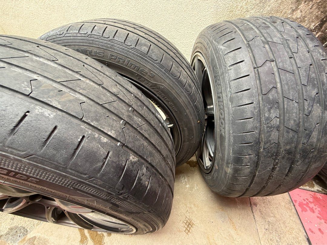 Raxer RP10X 17inc(Rim + tyre) Hankook Ventus Prime 3 (225/45/17), Auto ...