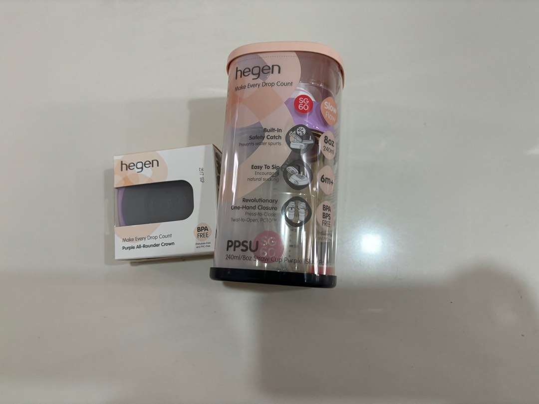 SG60 Hegen All rounder lid and bottle set, Babies & Kids, Nursing ...