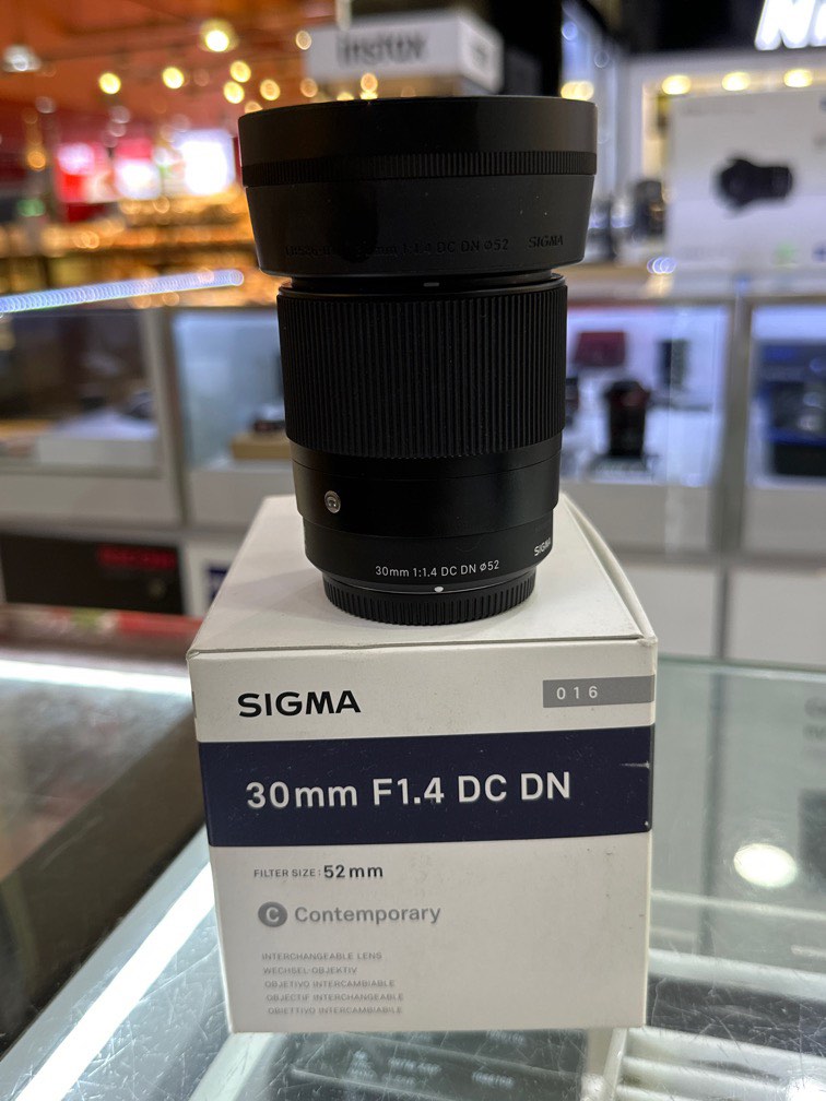 Sigma 30mm F1.4 DC DN Lens - MFT, Photography, Lens & Kits on Carousell