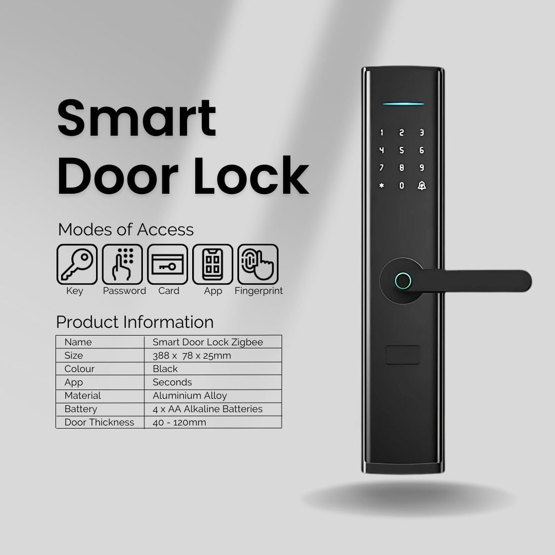 Smart Digital Door Lock (Zigbee not Wi-Fi) Tuya / Smartlife, Furniture ...