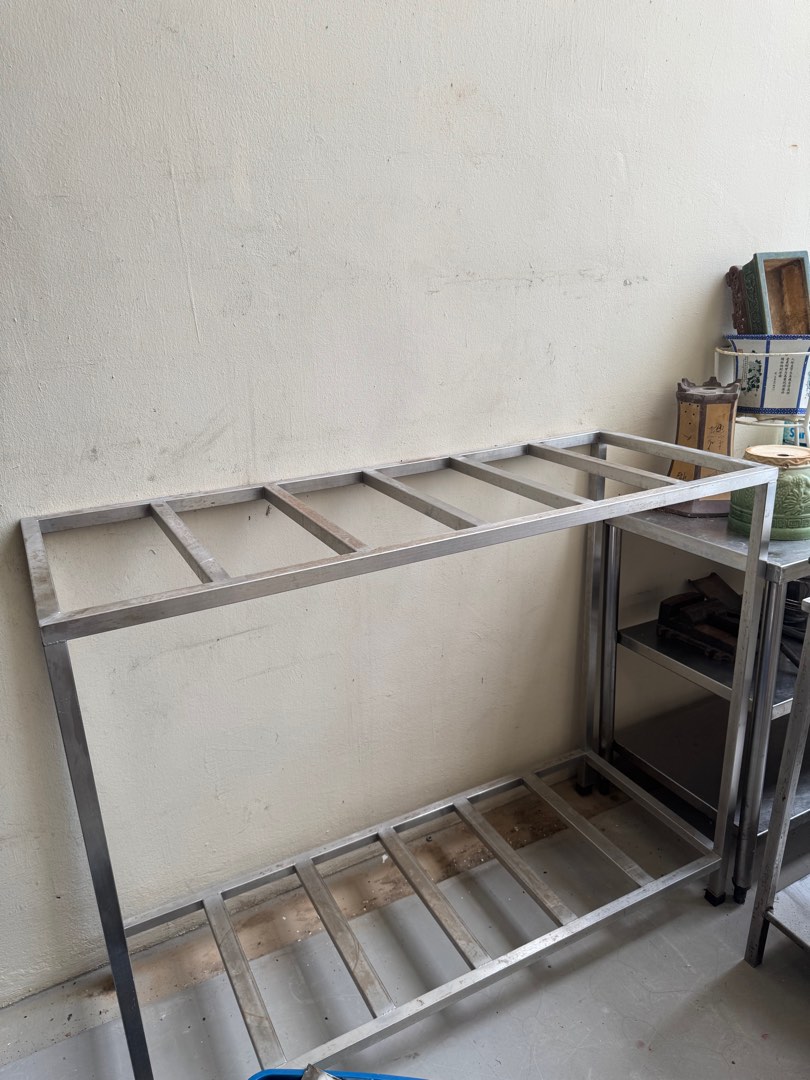 Stainless Steel Rack/stand, Furniture & Home Living, Furniture, Shelves ...