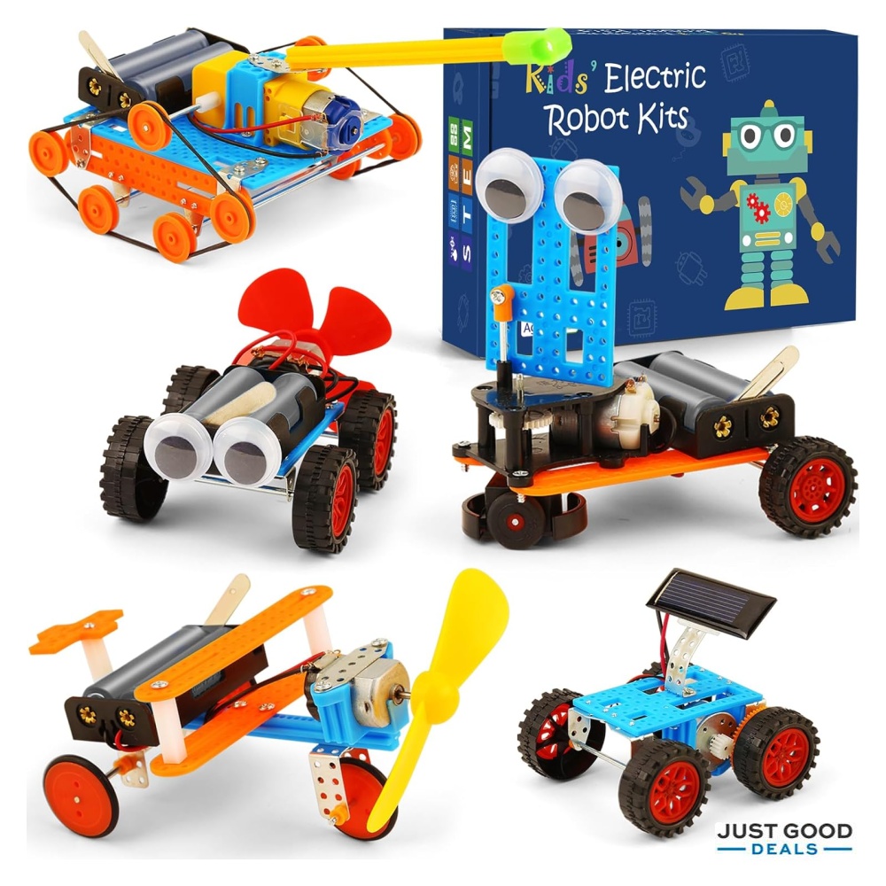 STEM Science Kits for Kids 5-8 8-12, Robot Building Kit, Build a Car ...