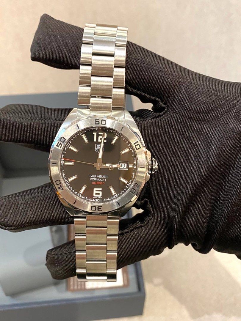 TAG HEUER FORMULA 1 CALIBRE 5 REF WAZ2113 BLACK DIAL 41MM AUTOMATIC ...