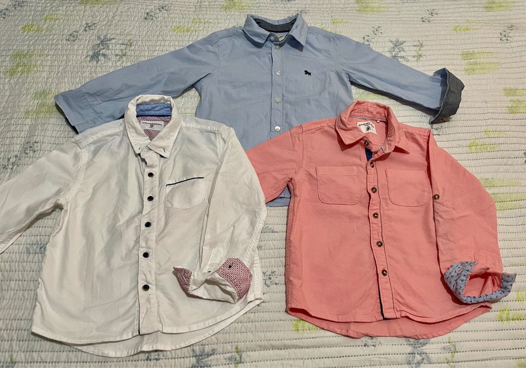 Take all boy branded formal longsleeves 2-3yrs, Babies & Kids, Babies ...