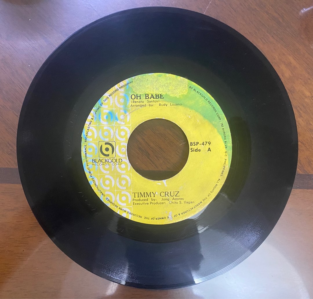 Timmy Cruz - Oh Babe - Philippines Original OPM Pop Music Vinyl Plaka ...