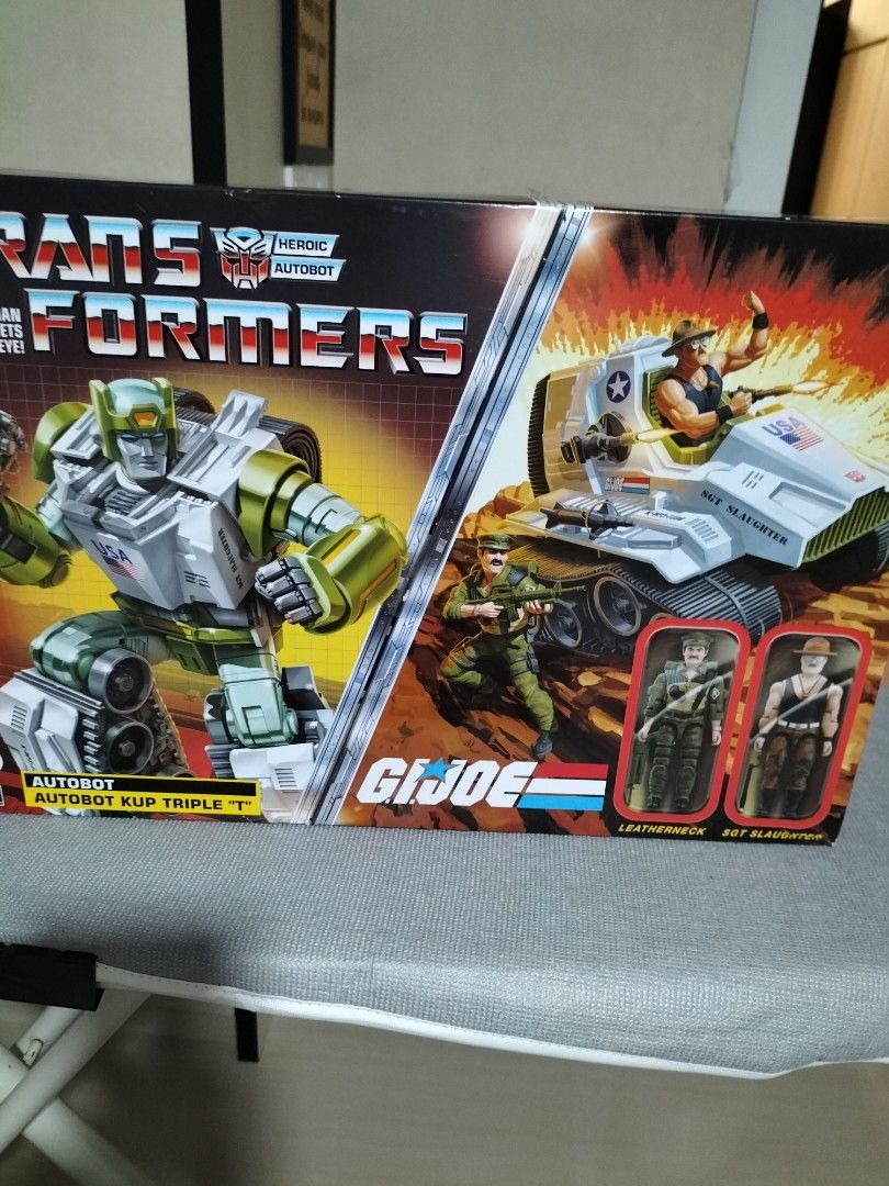 Transformers X Gi Joe Collab Autobot Kup Triple T with Sgt Slaughter ...