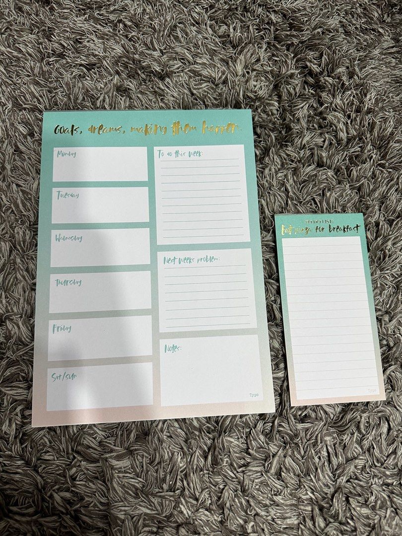 Typo A4 Weekly Planner, Hobbies & Toys, Stationery & Craft, Stationery ...