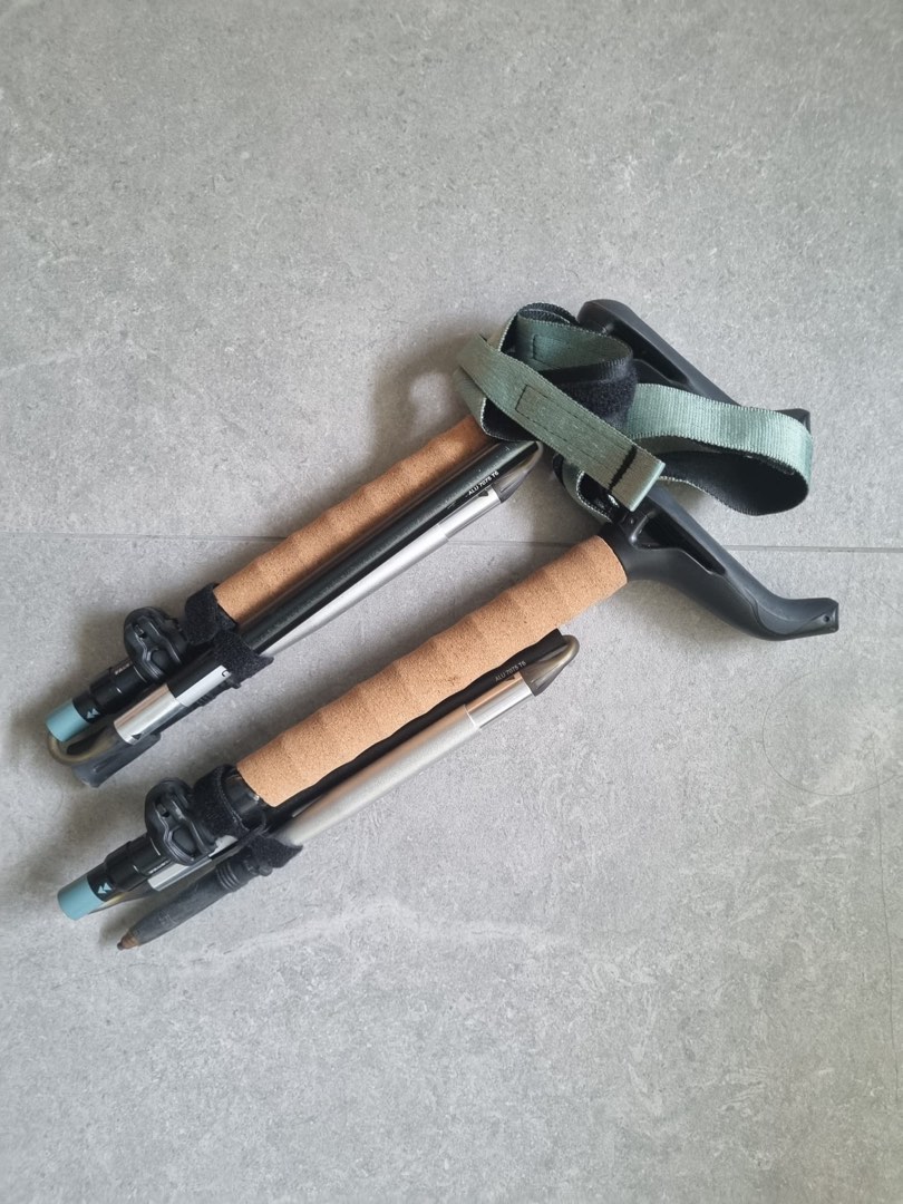 ultra-compact trekking pole-stick - MT900 Ergonomic - black, Sports ...