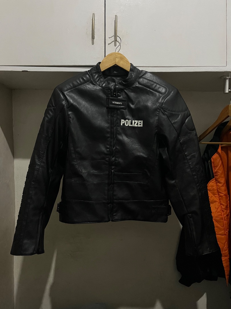 VETEMENTS POLIZEI JACKET, Men's Fashion, Coats, Jackets and Outerwear ...