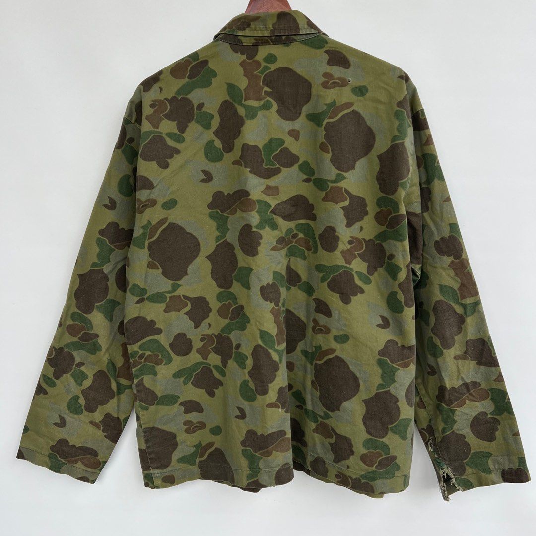 Vintage 50s 60s Union Made ILGWU (BCSF) Frogskin Hunting Chore Jacket ...