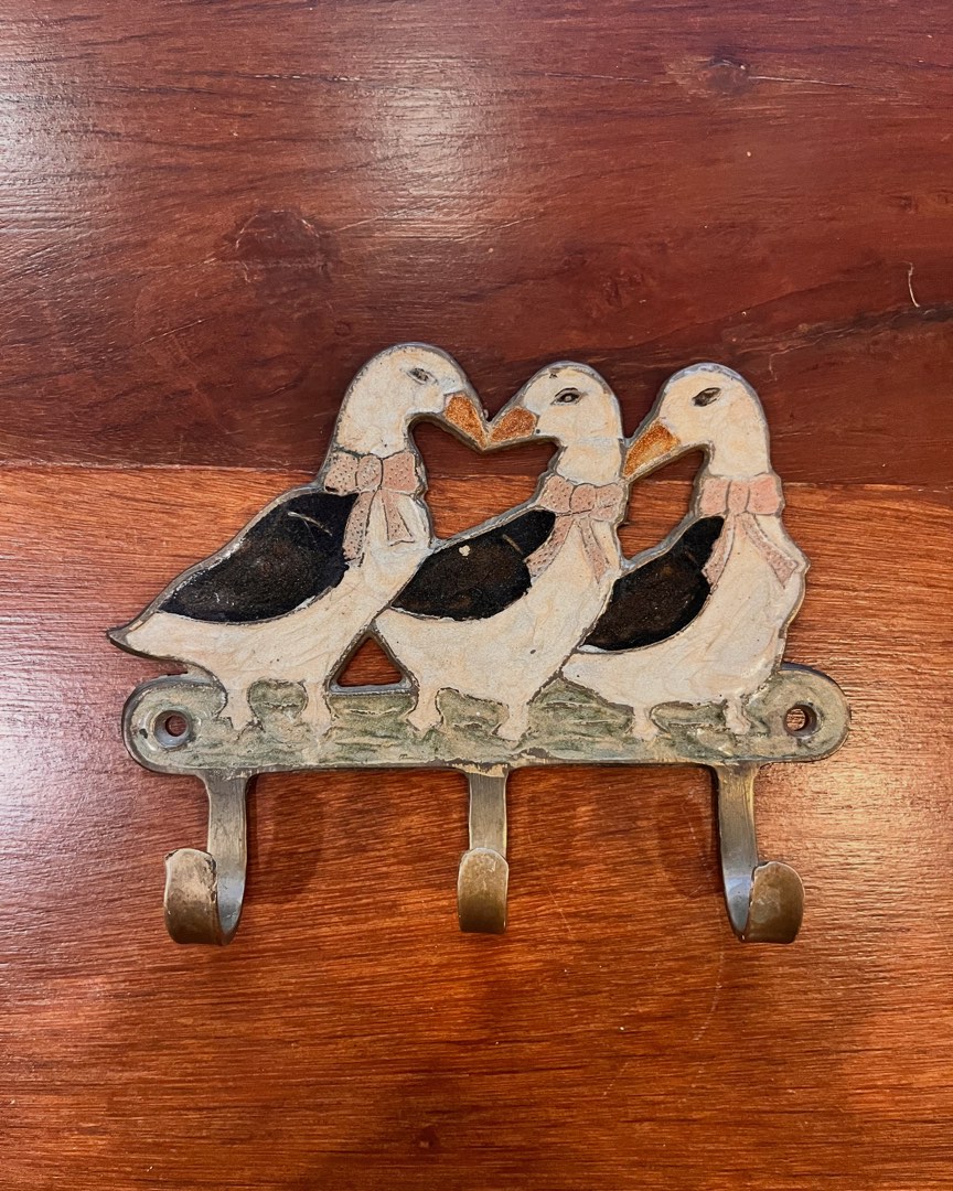 Vintage brass duck key holder, Furniture & Home Living, Home Decor ...