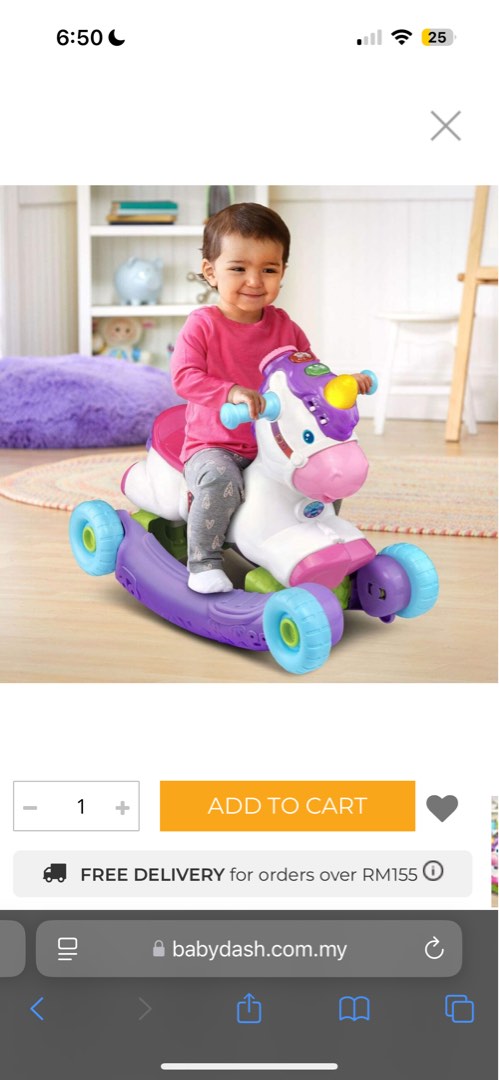 Vtech- Rock and Ride Unicorn, Hobbies & Toys, Toys & Games on Carousell