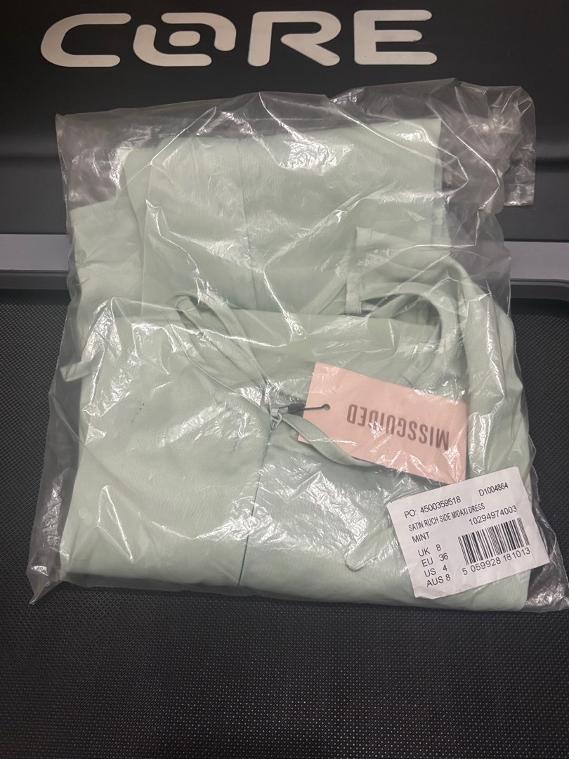 Y2K Satin Maxi Slit Dress, Women's Fashion, Dresses & Sets, Evening ...